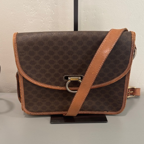 Celine | Bags | Celine Brown And Tan Crossbody Bag | Poshmark